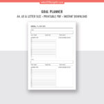 Goal Planner, Goal Tracker, Goal Setting, Goal Digger, Printable ...