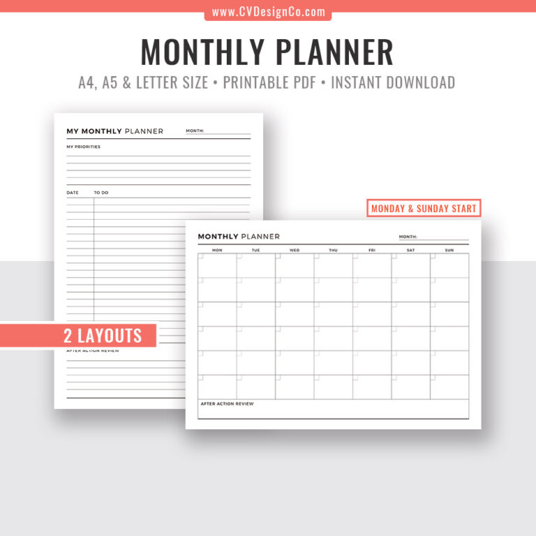 To Do List, Planner Inserts, Printable Planner, Planner Refills ...