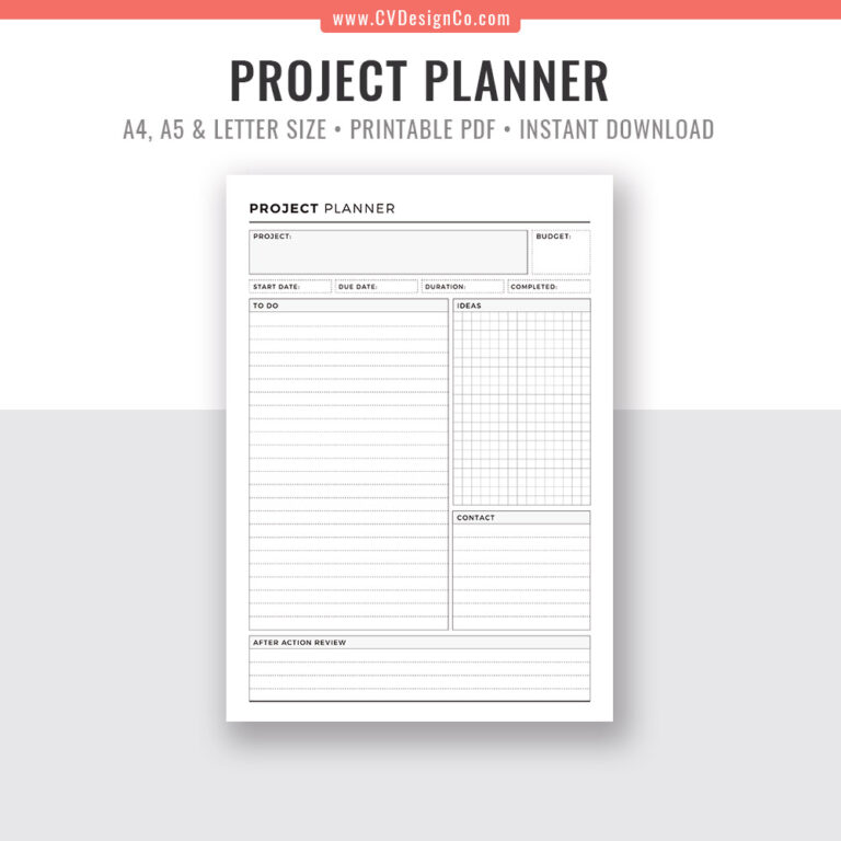 Project Planner, Productivity Planner, Work Planner, Business Planner ...
