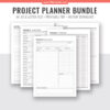 Project Planner Bundle, Project Planner, Project Tracker, Project ...