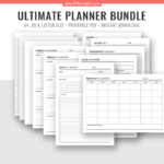 Ultimate Planner Bundle Printable, Daily Planner, Weekly Planner ...