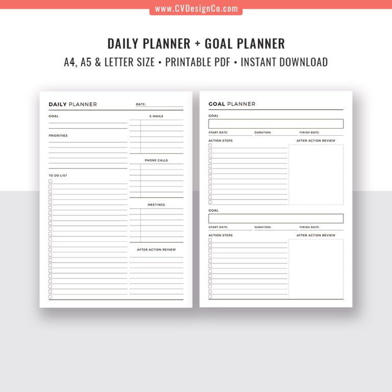 Ultimate Planner Bundle Printable, Daily Planner, Weekly Planner ...