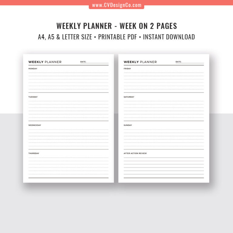 Ultimate Planner Bundle Printable, Daily Planner, Weekly Planner ...