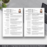 Best Selling MS Office Word Resume / CV Bundle The Anna: Resume ...