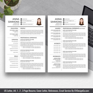 Best Selling MS Office Word Resume / CV Bundle The Anna: Resume ...